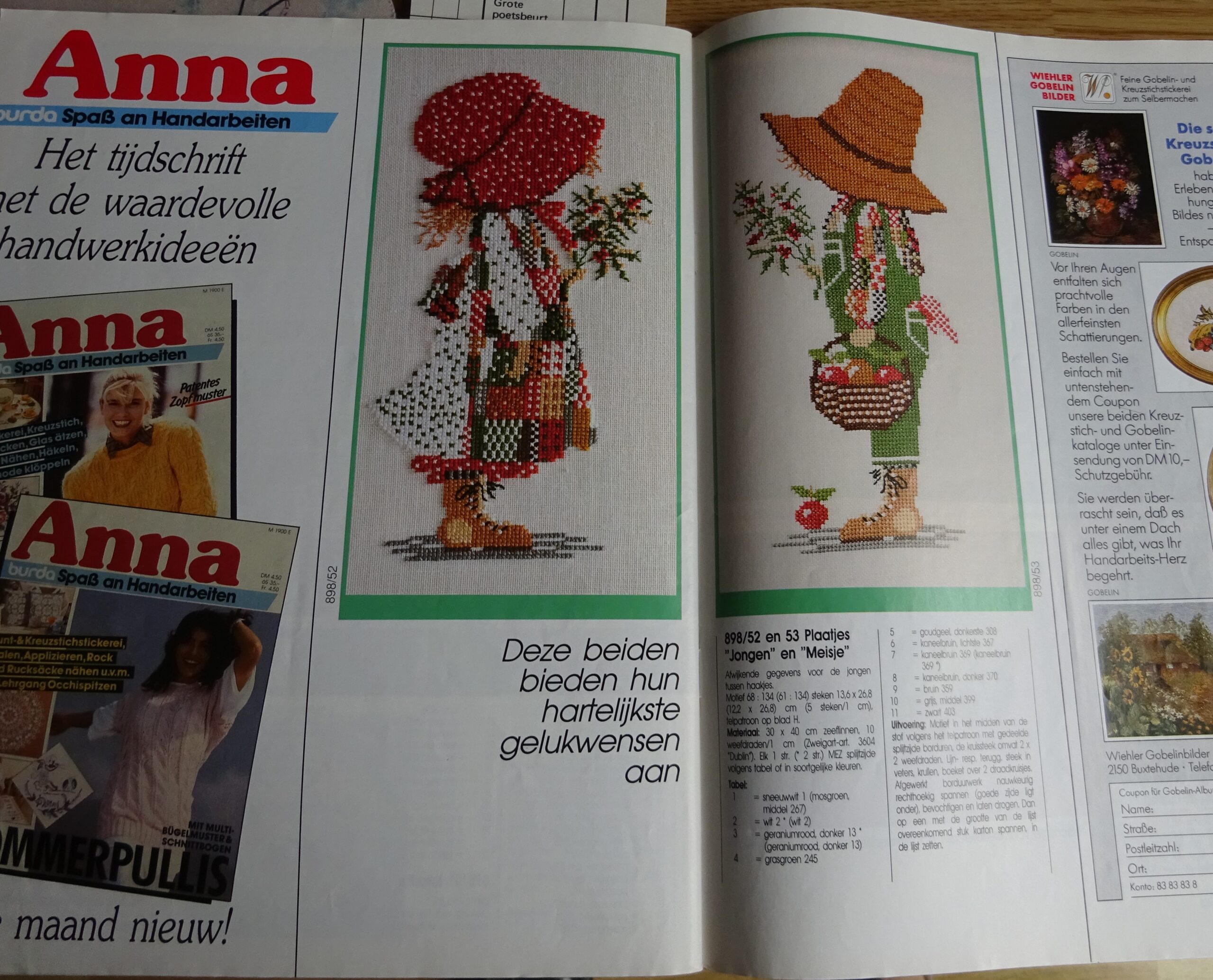 Burda Speciaal – Kruissteek & Gobelin – E 898 – Boekenwurm